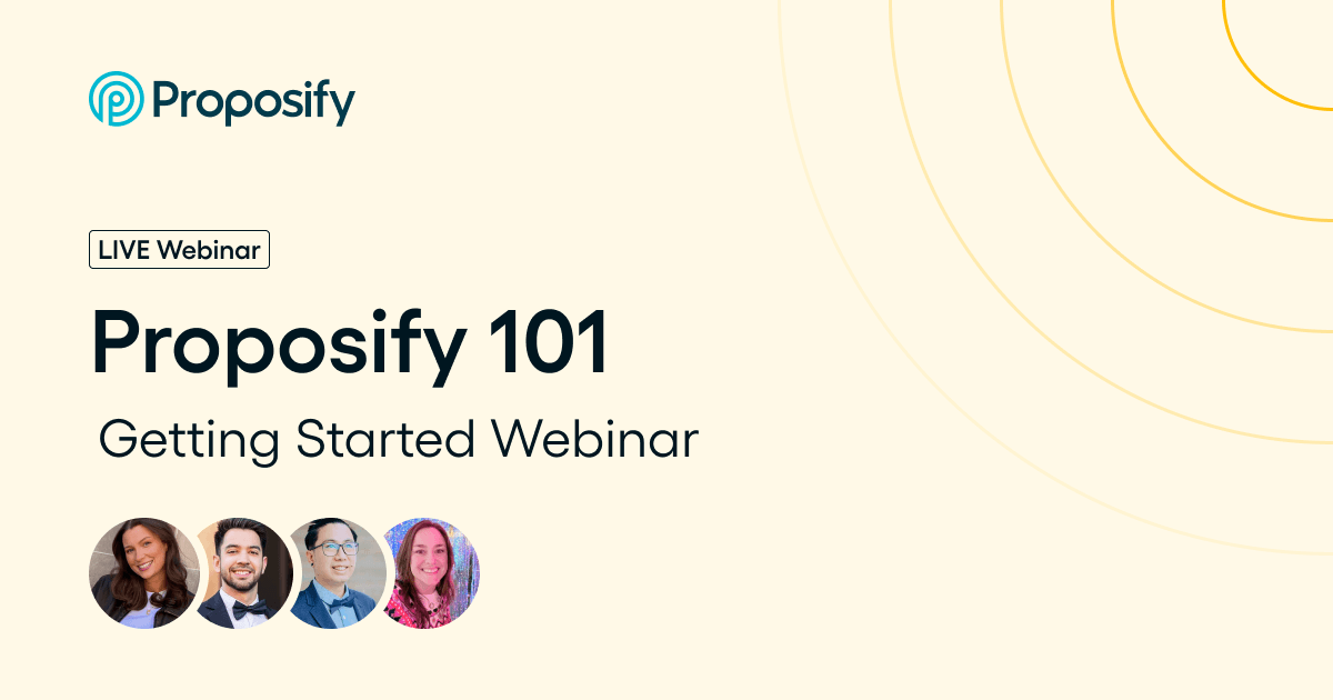 Webinar: Welcome to Proposify V3